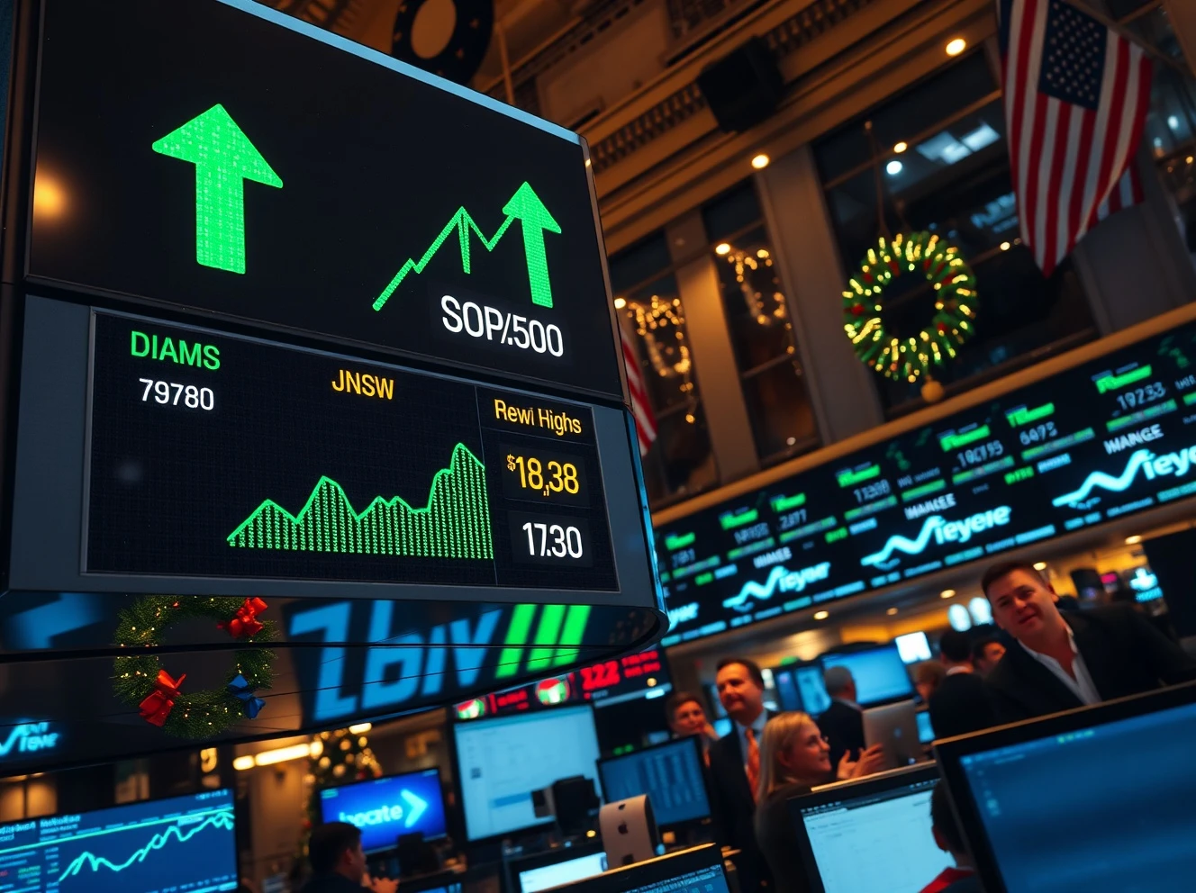 Stock Market Records: Jubilant 'Santa Rally' Sends Dow and S&P 500 ...